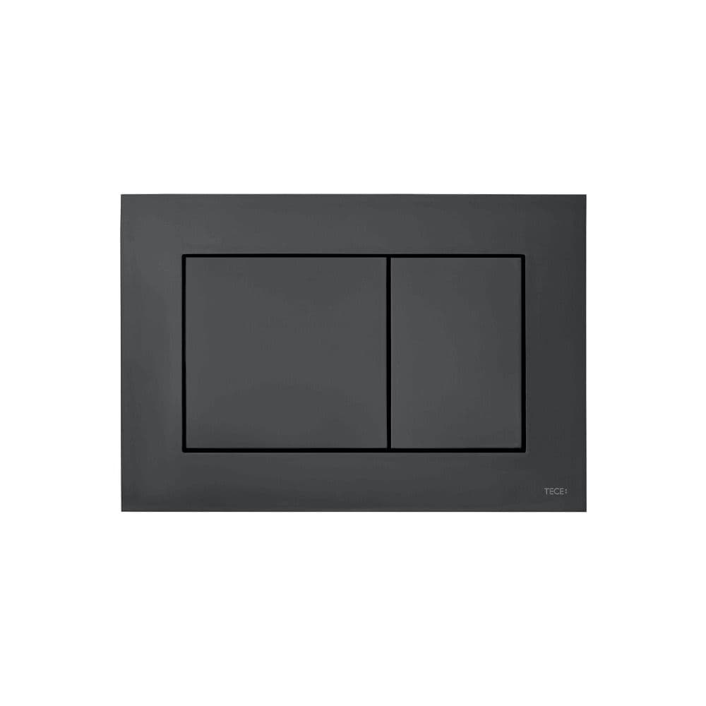 TECE 98cm Toilet Frame with Matt Black Flush Plate NOW Rimless Soft ...