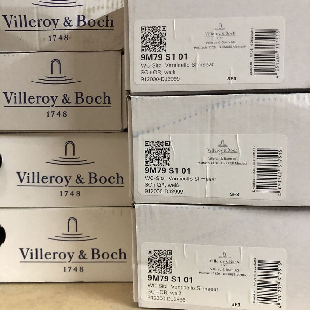 VILLEROY & BOCH VENTICELLO SOFT CLOSING SLIM TOILET SEAT 9M79S101 WC SEAT