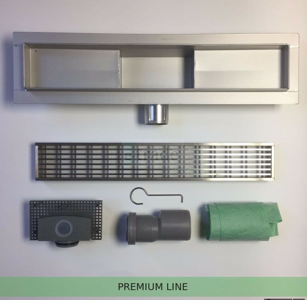 WEDGE WIRE S STEEL LINEAR SHOWER DRAIN WETROOM BATHROOM CHANNEL GULLY ...