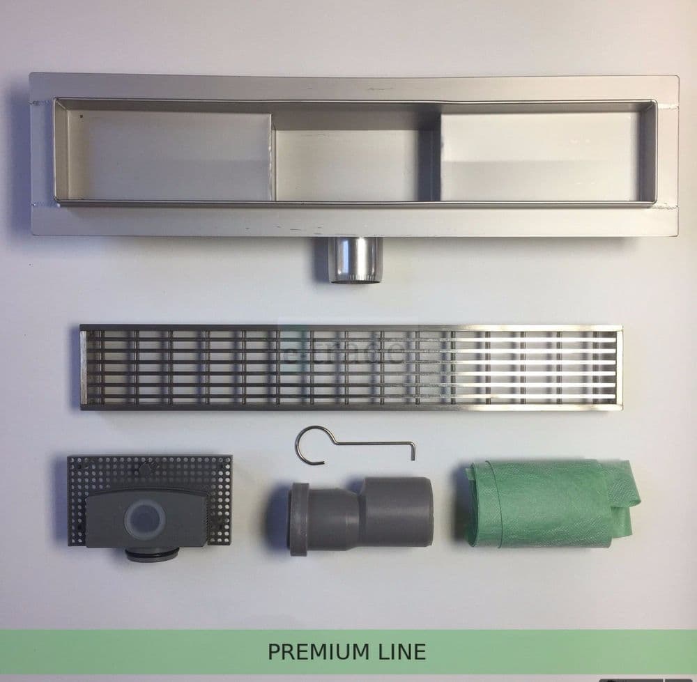 Wedge Wire Steel Linear Shower Drain Wetroom Bathroom Channel Gully ...