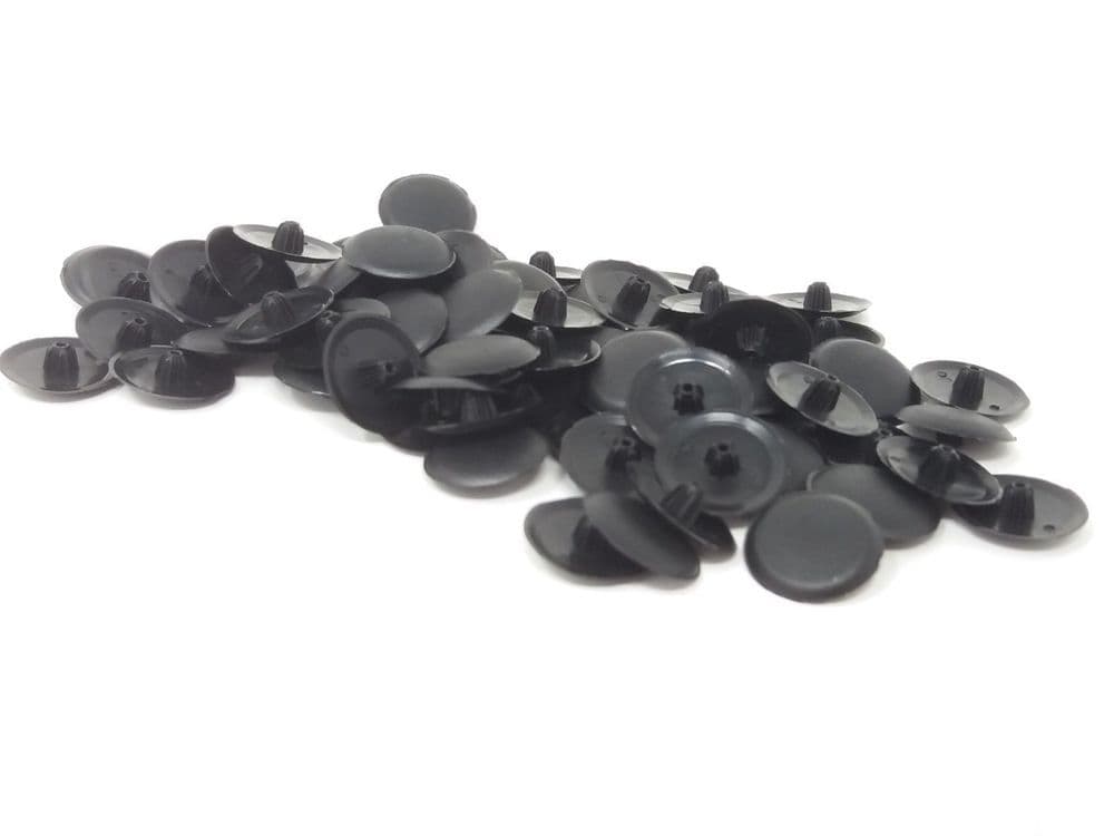 Black Bifix Press-Fit Pozi Screw Head Covers Caps choose pack size 50 ...