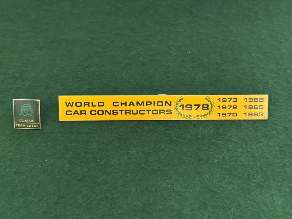 World Championship Badge 1978 341