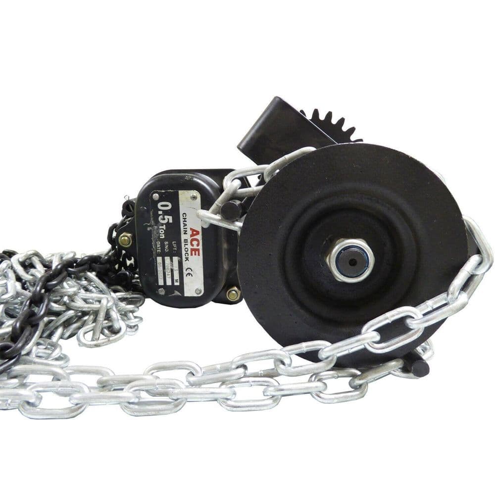 Combination Chain Block & Geared Trolley 0 5 Ton 500kg 3m Girder Beam ...