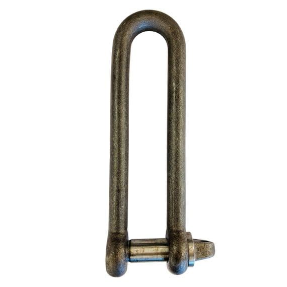 1 Ton PILING SHACKLE - HIGH TENSILE LONG BODY DEE with SCREW PIN ...