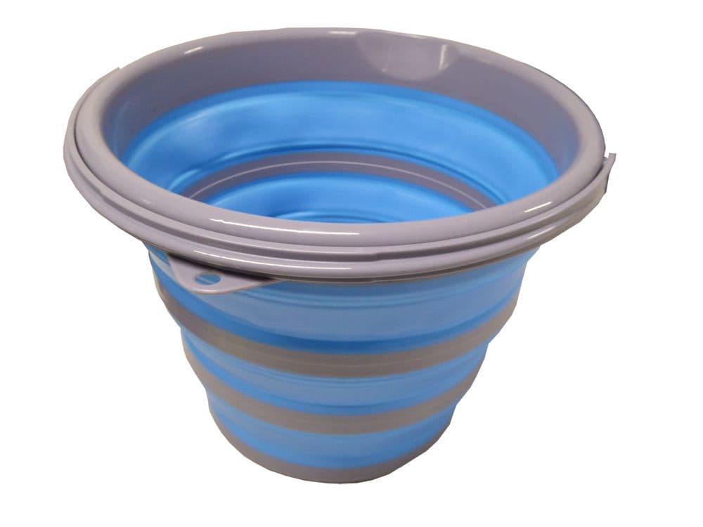 10 Litre COLLAPSIBLE FOLDING BUCKET caravan camping boat motorhome D167
