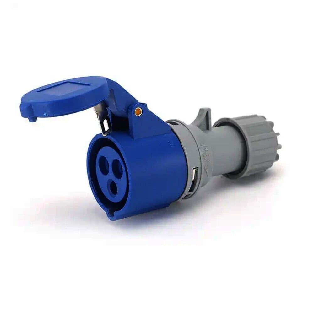 10 x 16 Amp Socket 240v 3 Pin Site Mains Electric Caravan Hook Up Generator