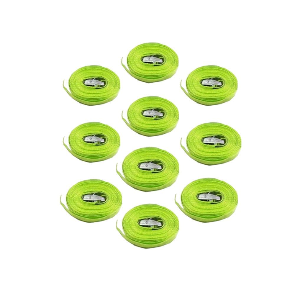 10 x 25mm x 250kg x 5 Metre HIGH VISIBILITY WEBBING CAMBUCKLE ASSEMBLY ...