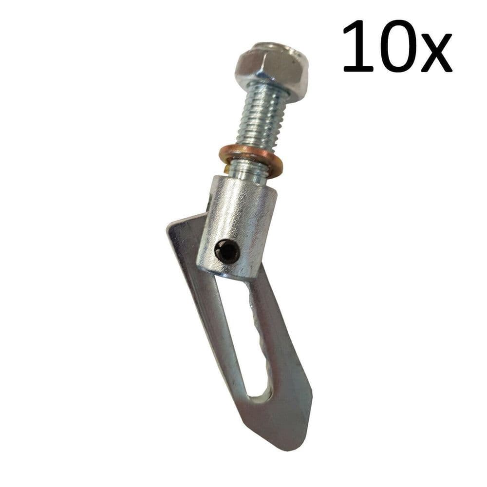 10 x ANTI LUCE PINS 12mm x 35mm drop lock trailer tailgate fastener ...