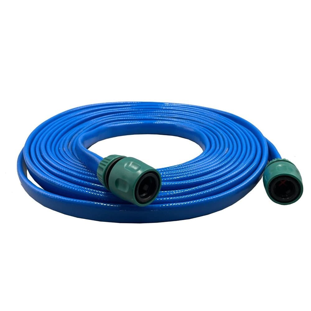 10m Food Safe Drinking Lay Flat Water Hose Pipe & connectors motorhomes ...
