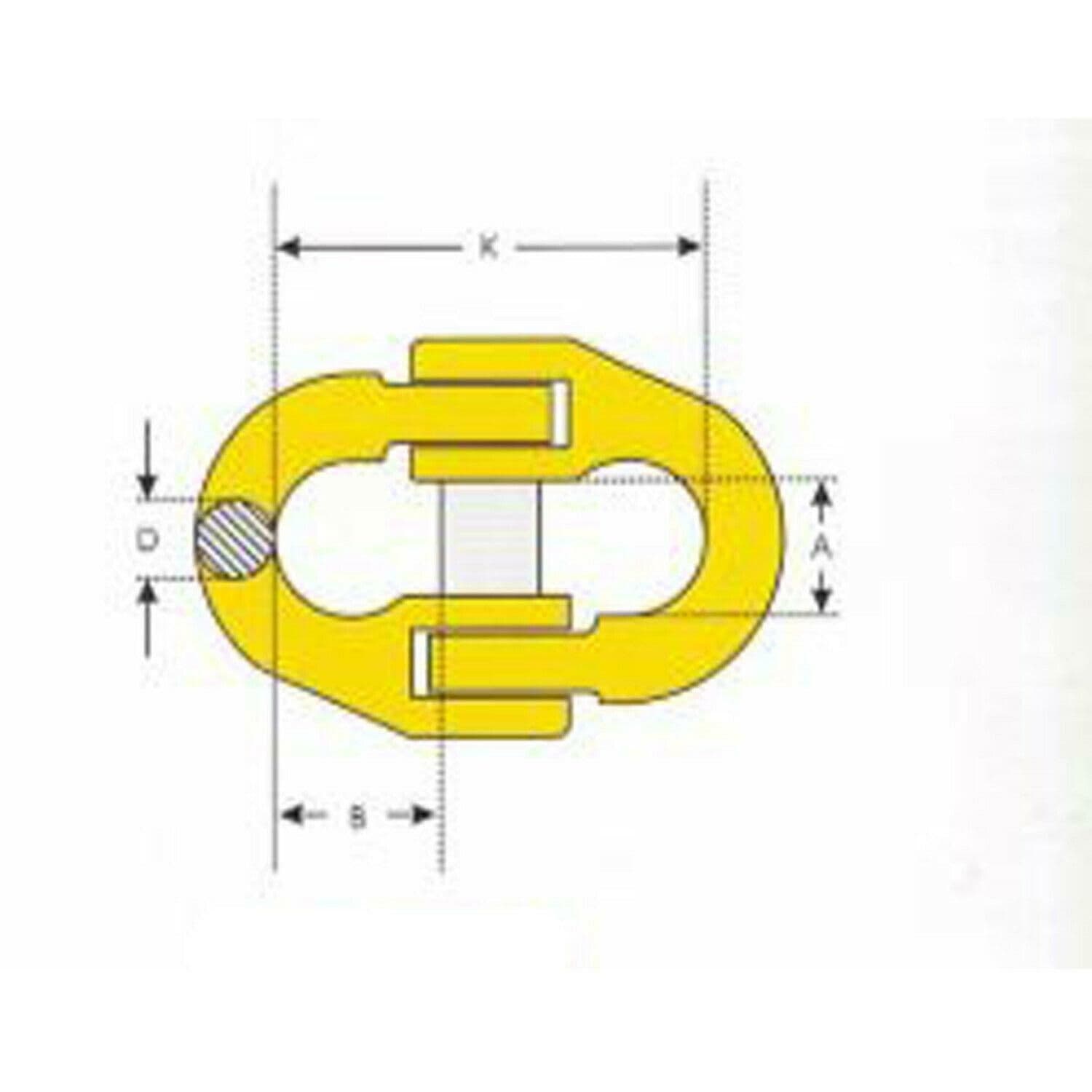 10mm GRADE 8 ALLOY STEEL CHAIN COMPONENT CONNECTORS lifting lashing pulling