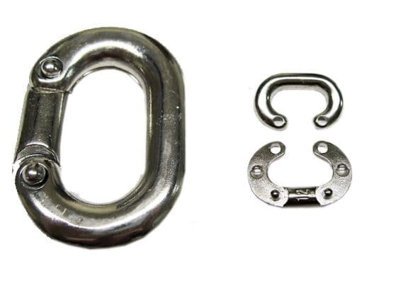 10mm STAINLESS STEEL MARINE CHAIN MENDING SPLIT CONNECTING LINK yacht boat