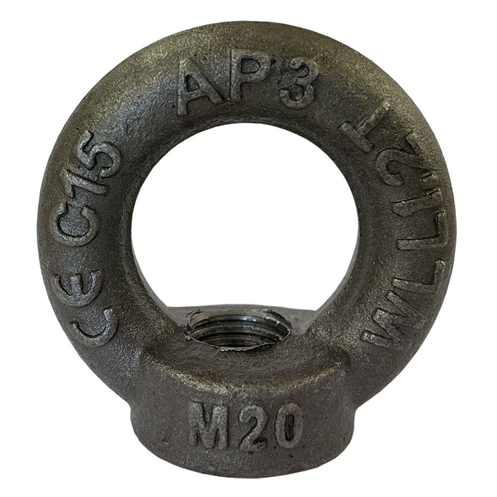 10mm x 230kgs Lifting Female Eyenut Self Colour pulling towing machinery