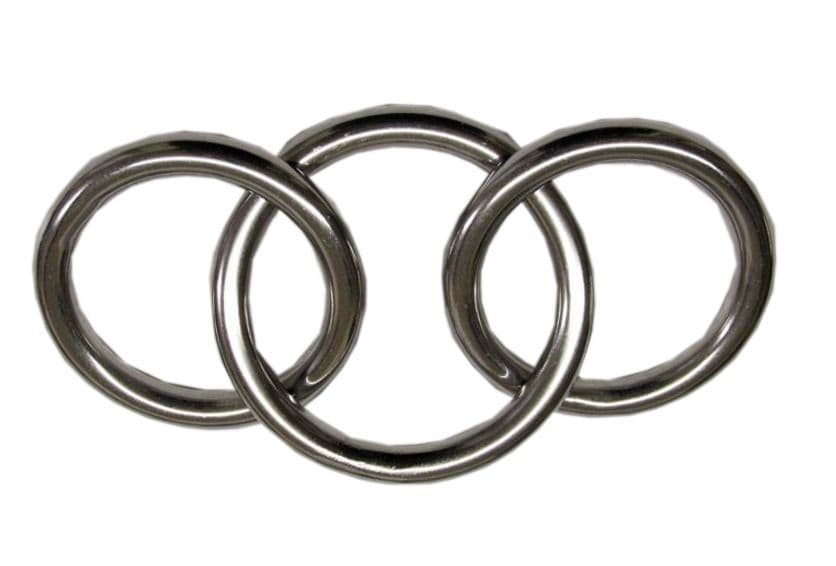 10mm x 70mm STAINLESS STEEL MARINE NETTING LINKS -RING SETS-SPECTACLES boat
