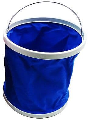 11 LITRE COLLAPSIBLE FOLDING WATER BUCKET with STORAGE BAG camping hiking