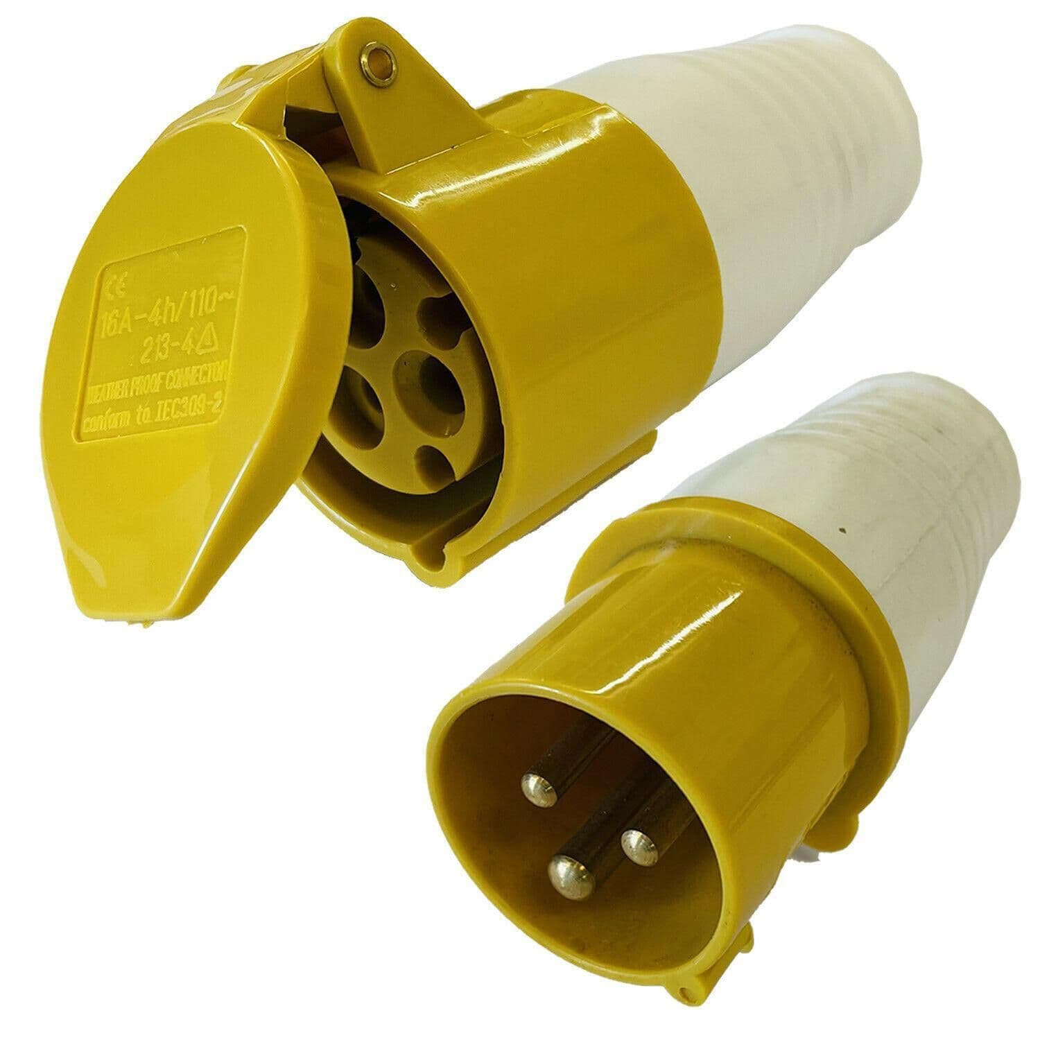 110V 16A 3 pin SITE TRAILING PLUG and SOCKET IP44 waterproof for ...