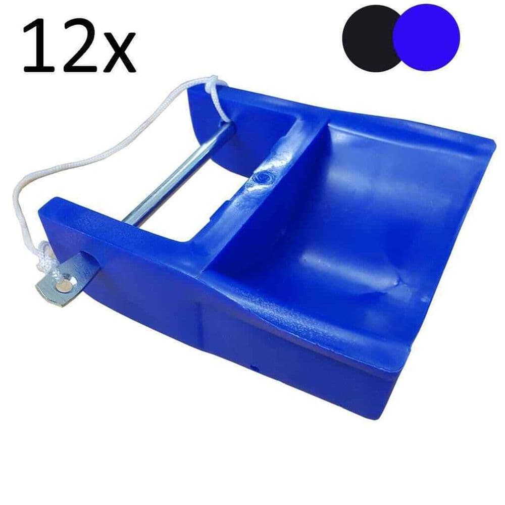 12 6 pair x POLE TYPE JUMP CUPS with PIN equestrian horse showjumping ...