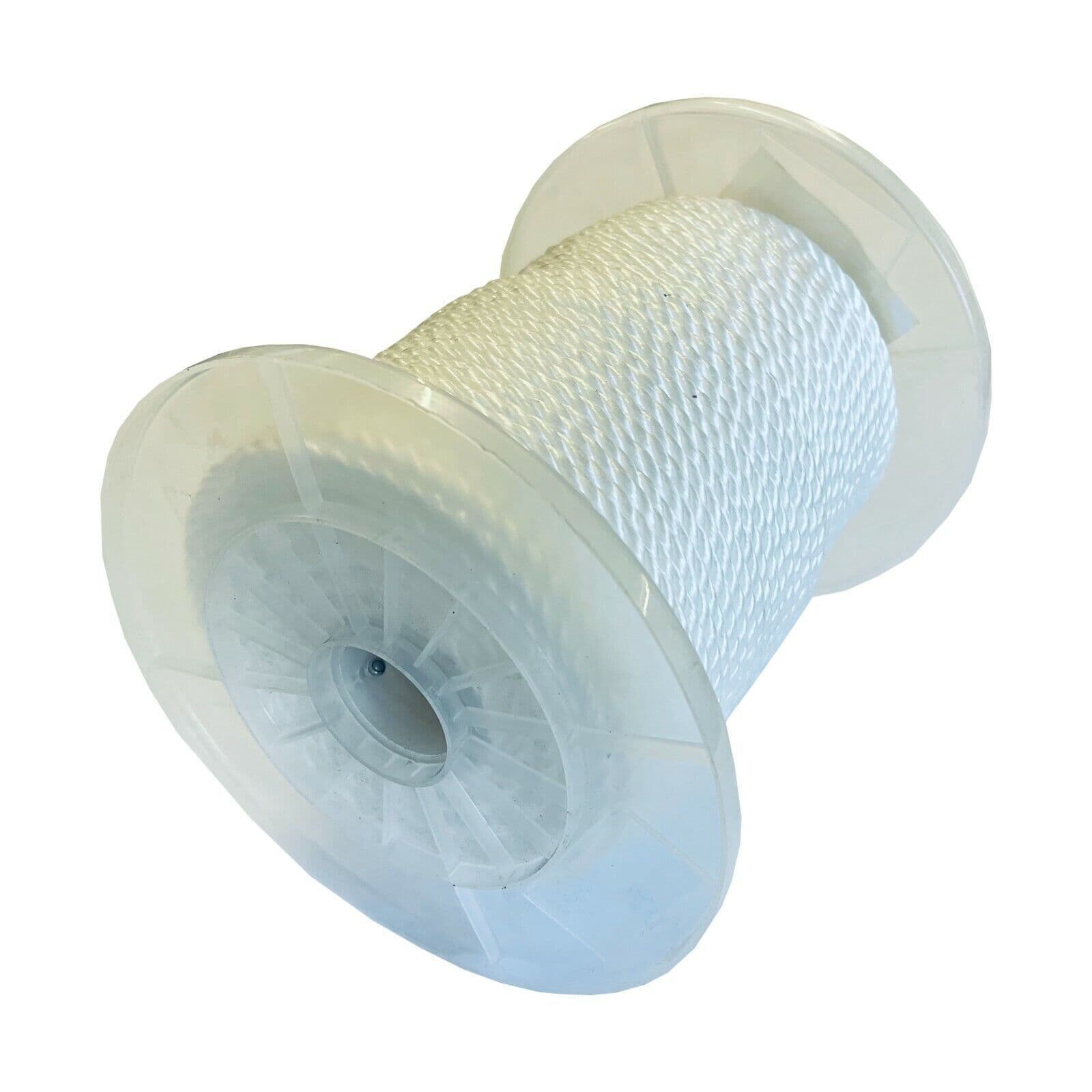 125 metres 6mm WHITE POLYPROPYLENE ROPE marine boat trailer mooring ...