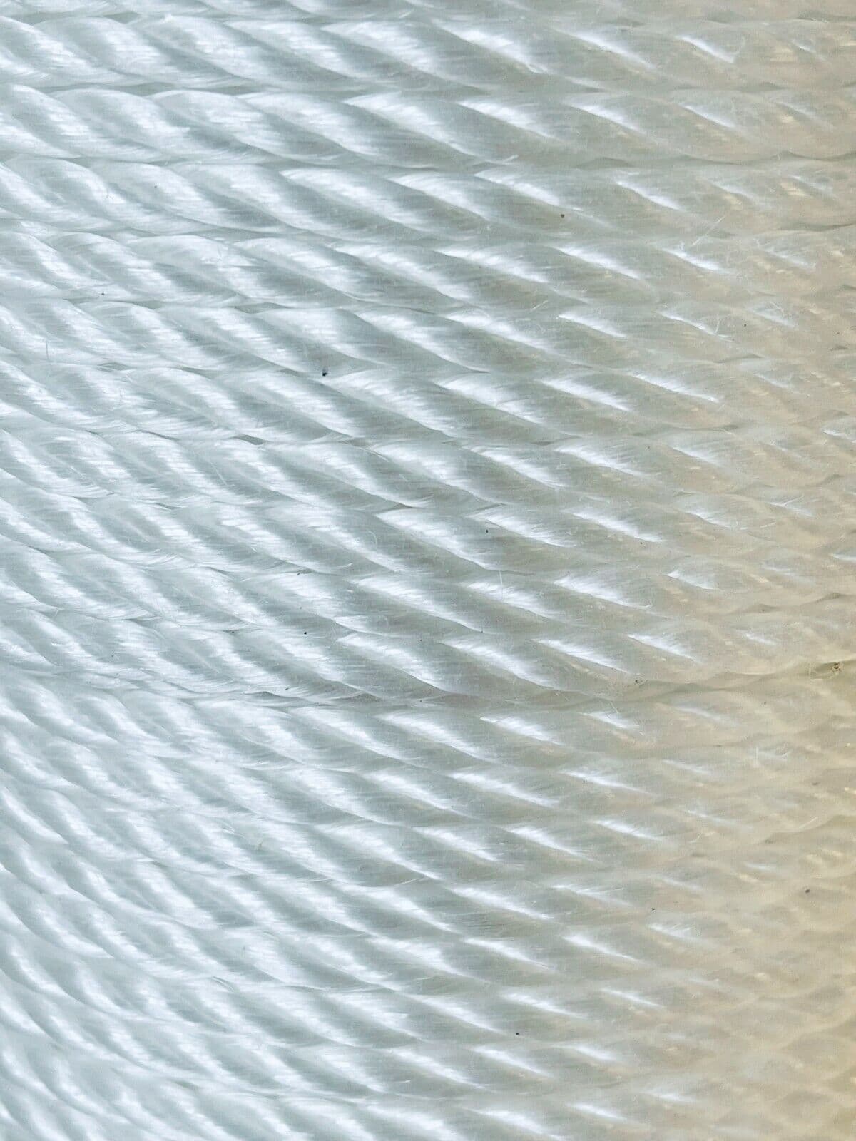 125 metres 6mm WHITE POLYPROPYLENE ROPE marine boat trailer mooring ...