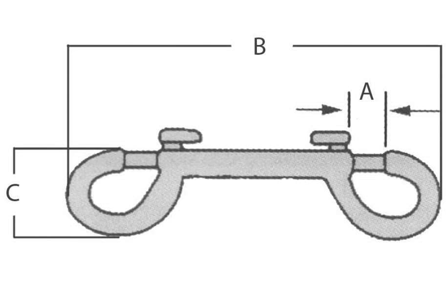 125mm STAINLESS STEEL MARINE DOUBLE END TRIGGER SNAP HOOK boat yacht ...