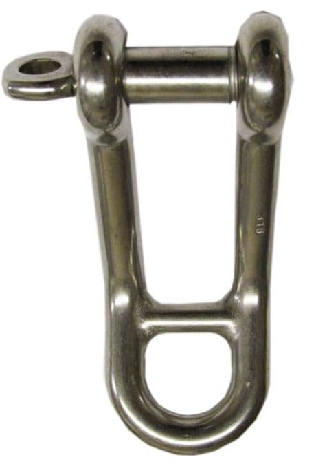12mm STAINLESS STEEL MARINE DOUBLE BAR DEE SHACKLE yacht halyard boat ...