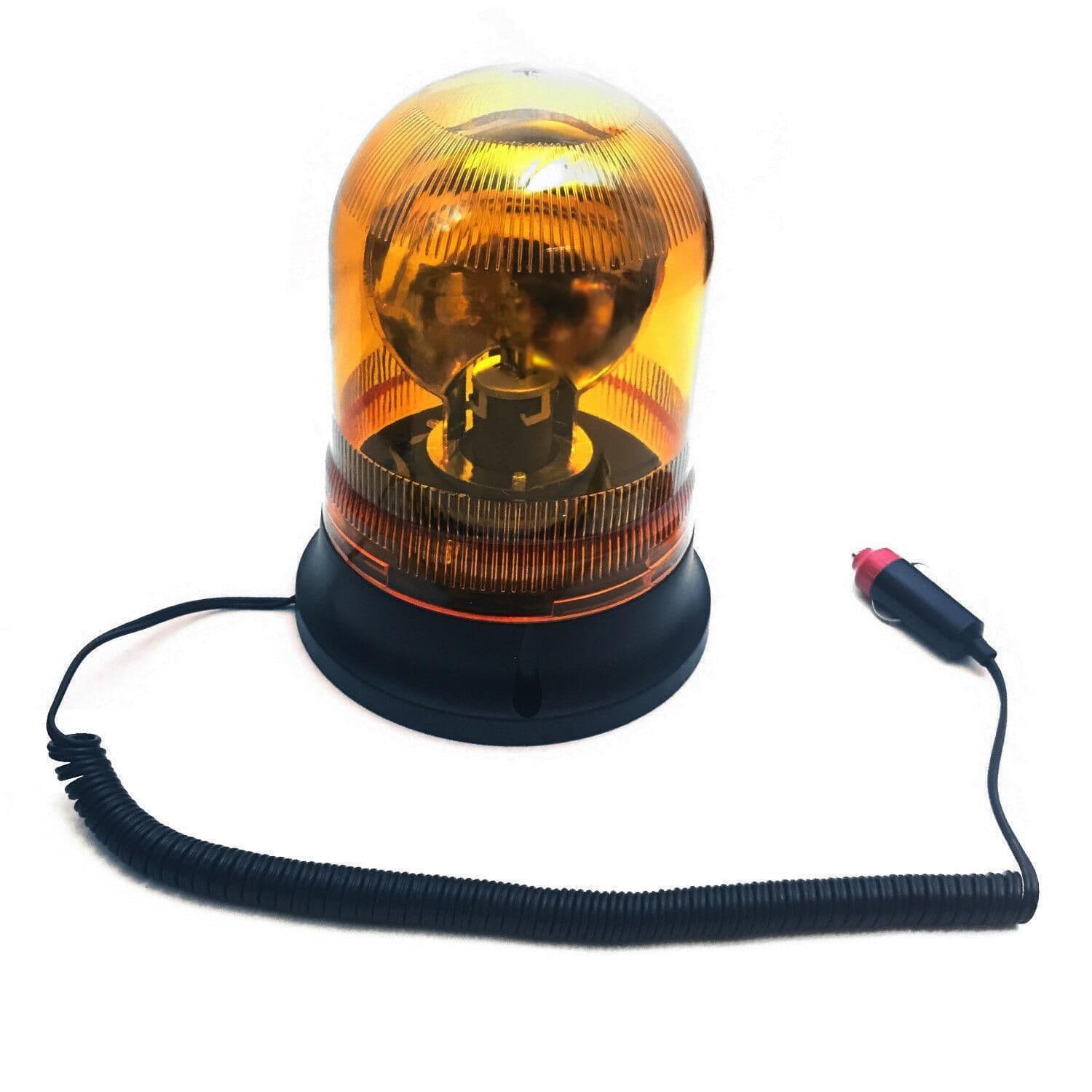 12v MAGNETIC AMBER REVOLVING FLASHING BEACON WARNING LIGHT recovery