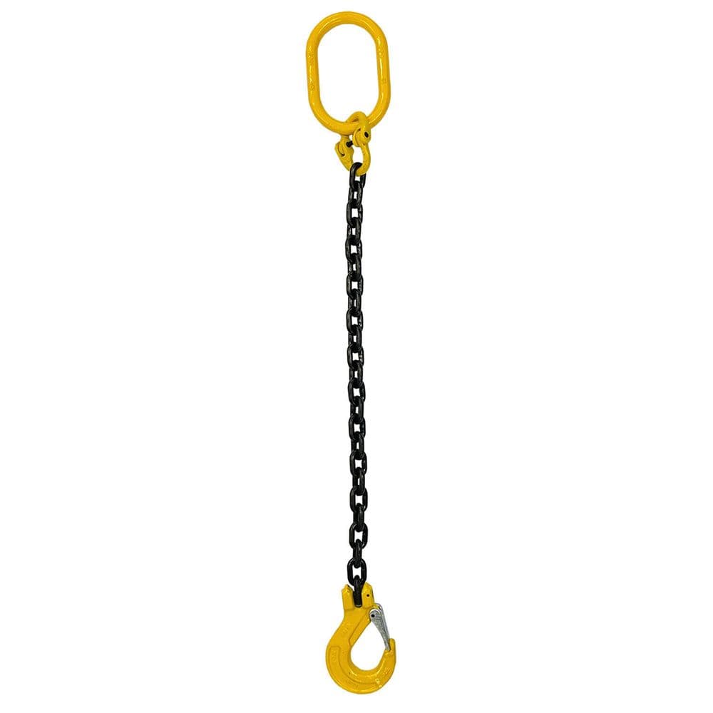 13mm 5 3T SINGLE LEG LIFTING CHAIN SLING with clevis sling hook - 1/2/3 ...