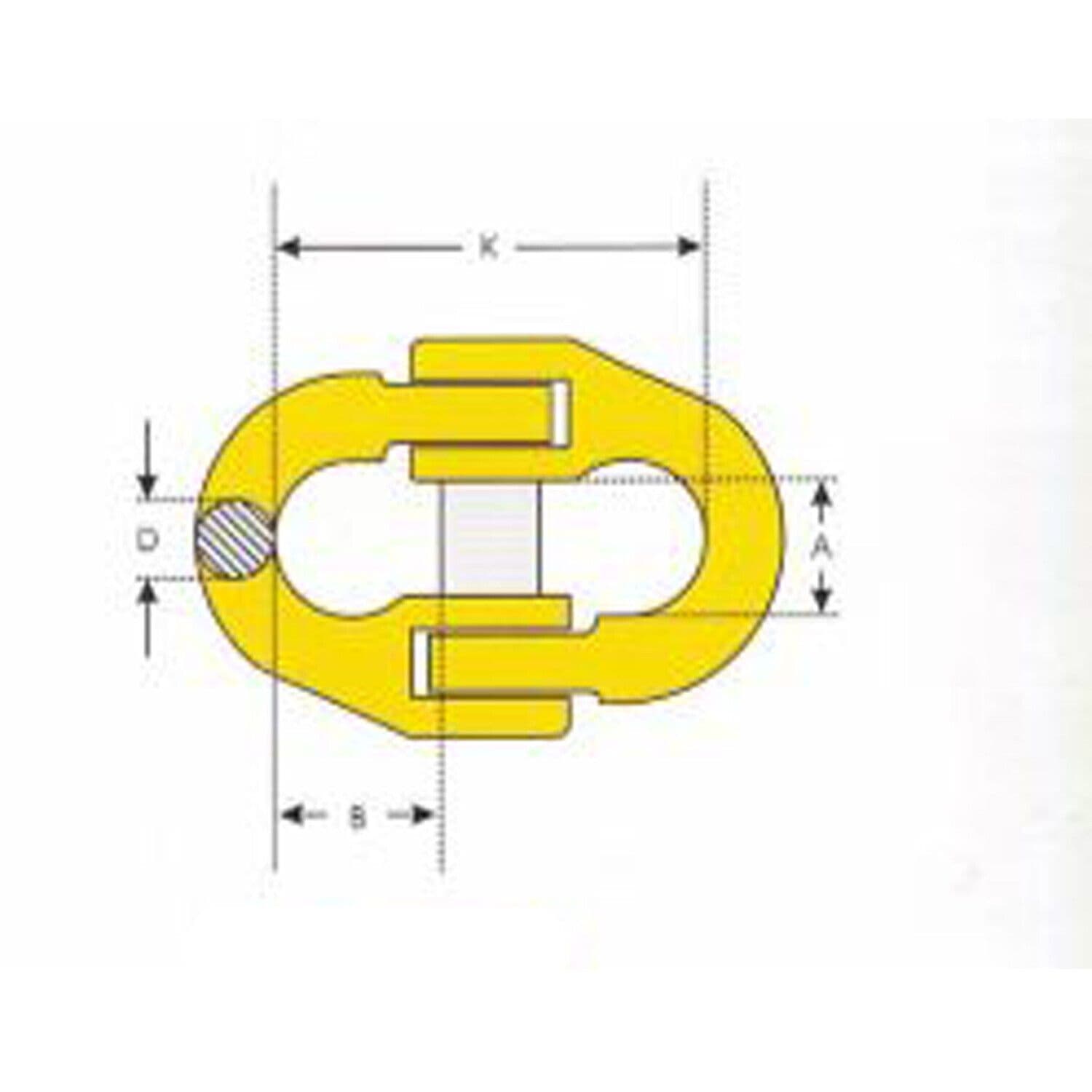 13mm GRADE 8 ALLOY STEEL CHAIN COMPONENT CONNECTORS lifting lashing pulling
