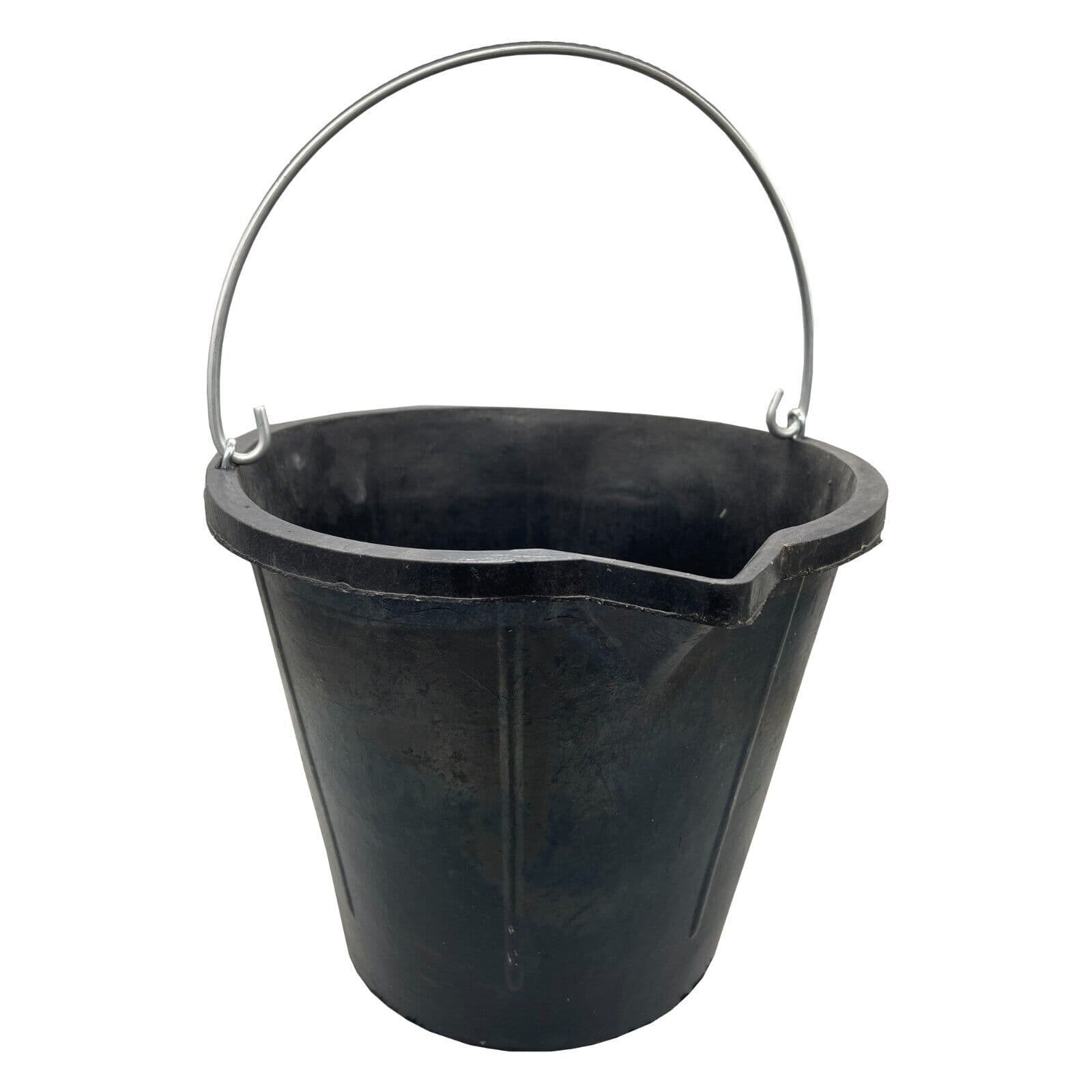 14 Litre Rubber Bucket Skip Feed Water builders bucket horse cattle ...