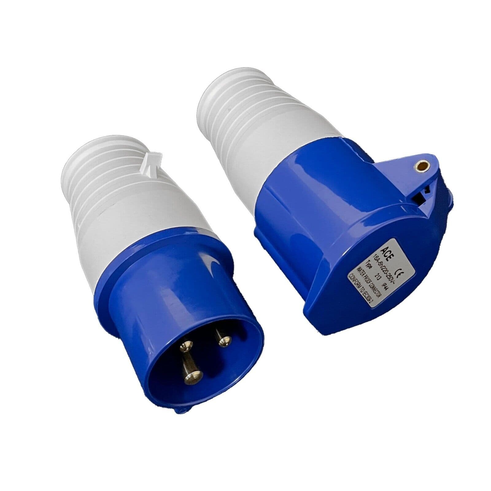 16 amp Plug and Socket Mains Electric Hook Up 240V Motorhome Caravan Camper