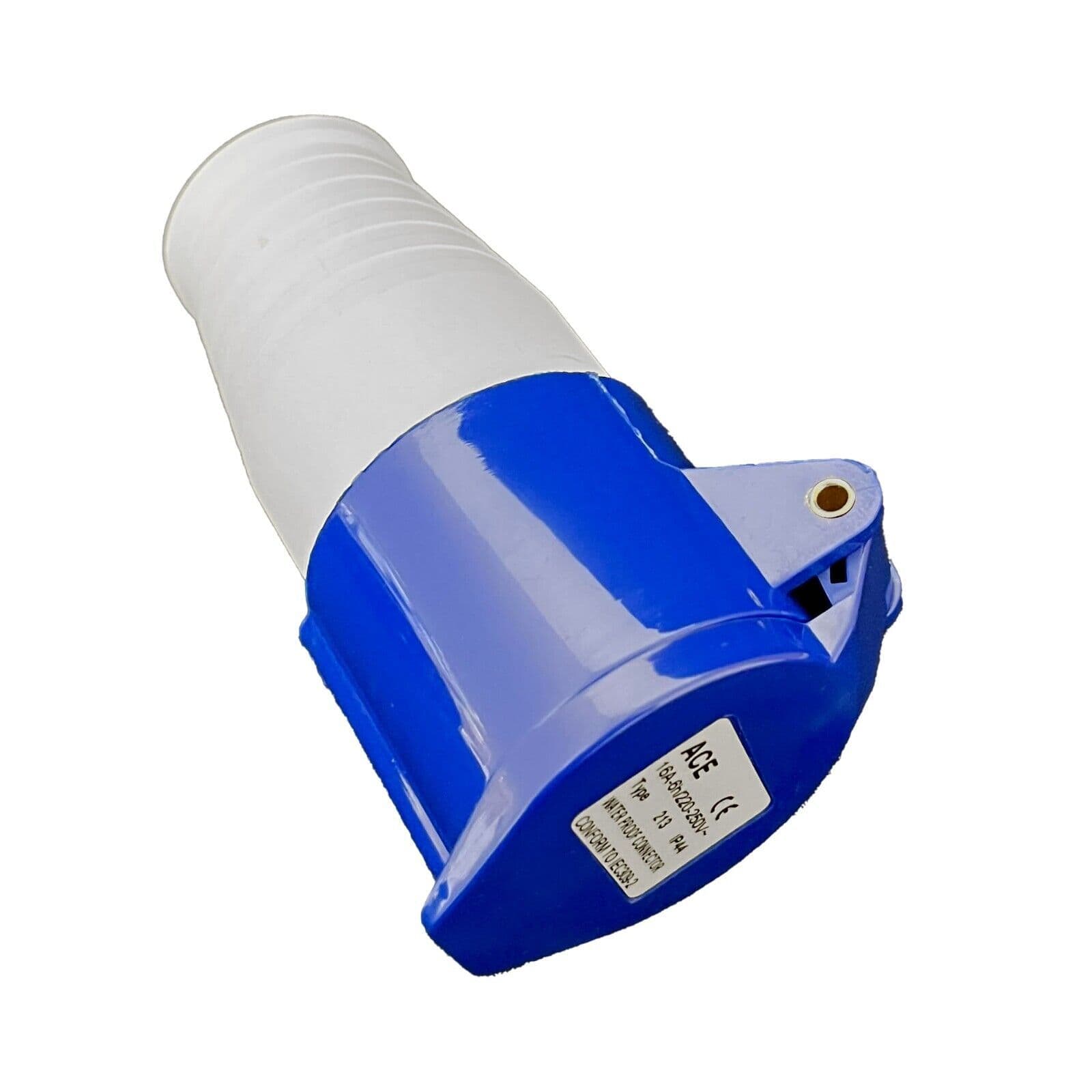 16 amp Socket 3 Pin 240V 16A Waterproof Mains Electric Hook Up Caravan ...
