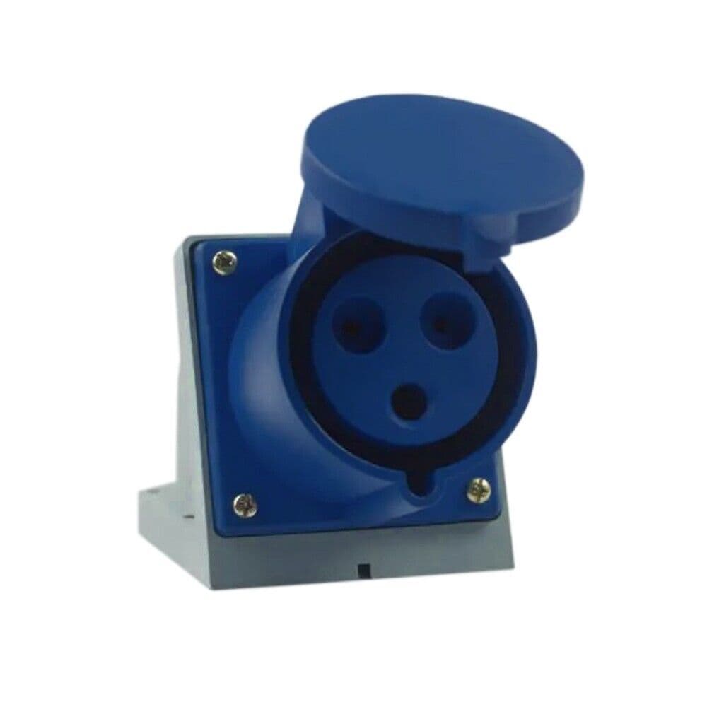 16amp Surface Wall Mounted Socket 3 Pin 240v IP44 Waterproof Caravan ...