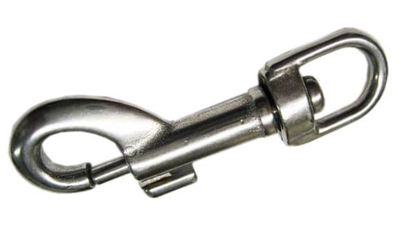 16mm STAINLESS STEEL MARINE SWIVEL EYEBOLT SNAP HOOK Hook boat rope ...