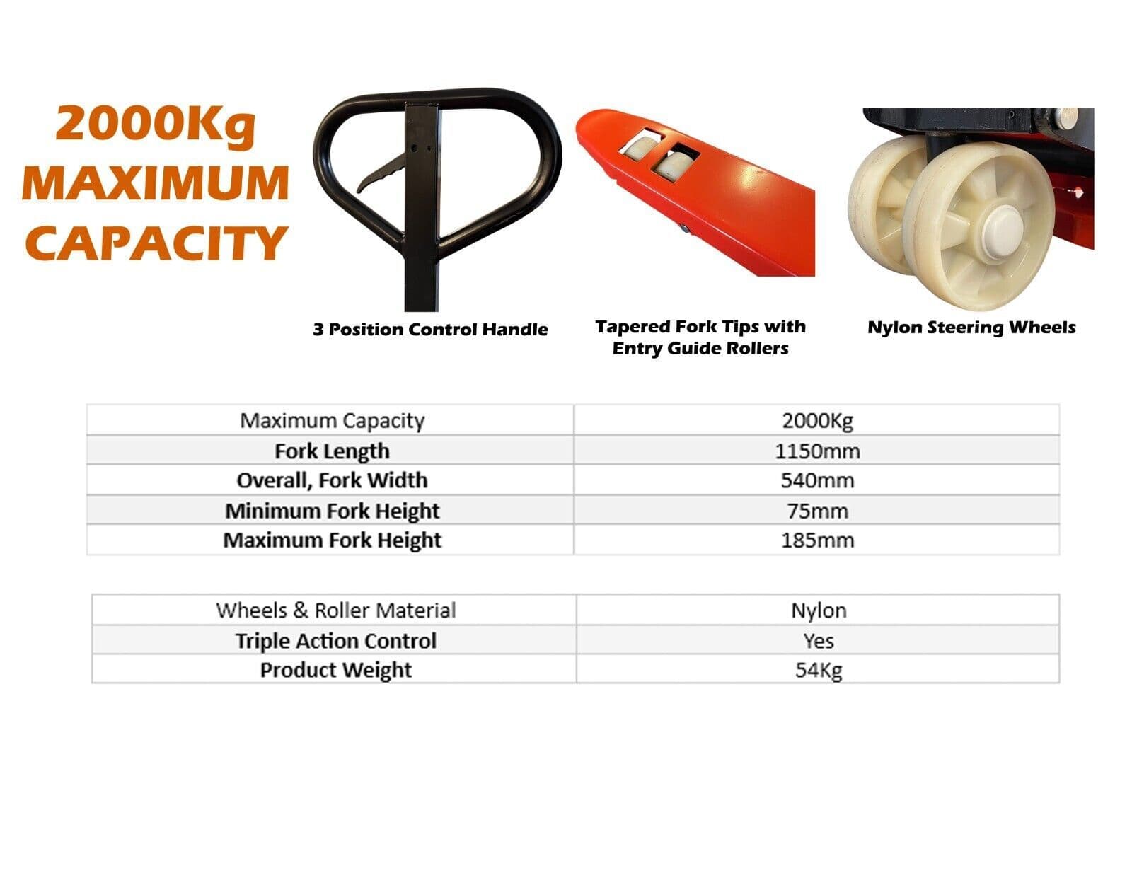 2 Ton Manual Hand Lift Pump Pallet Truck Collection From Dudley - West ...