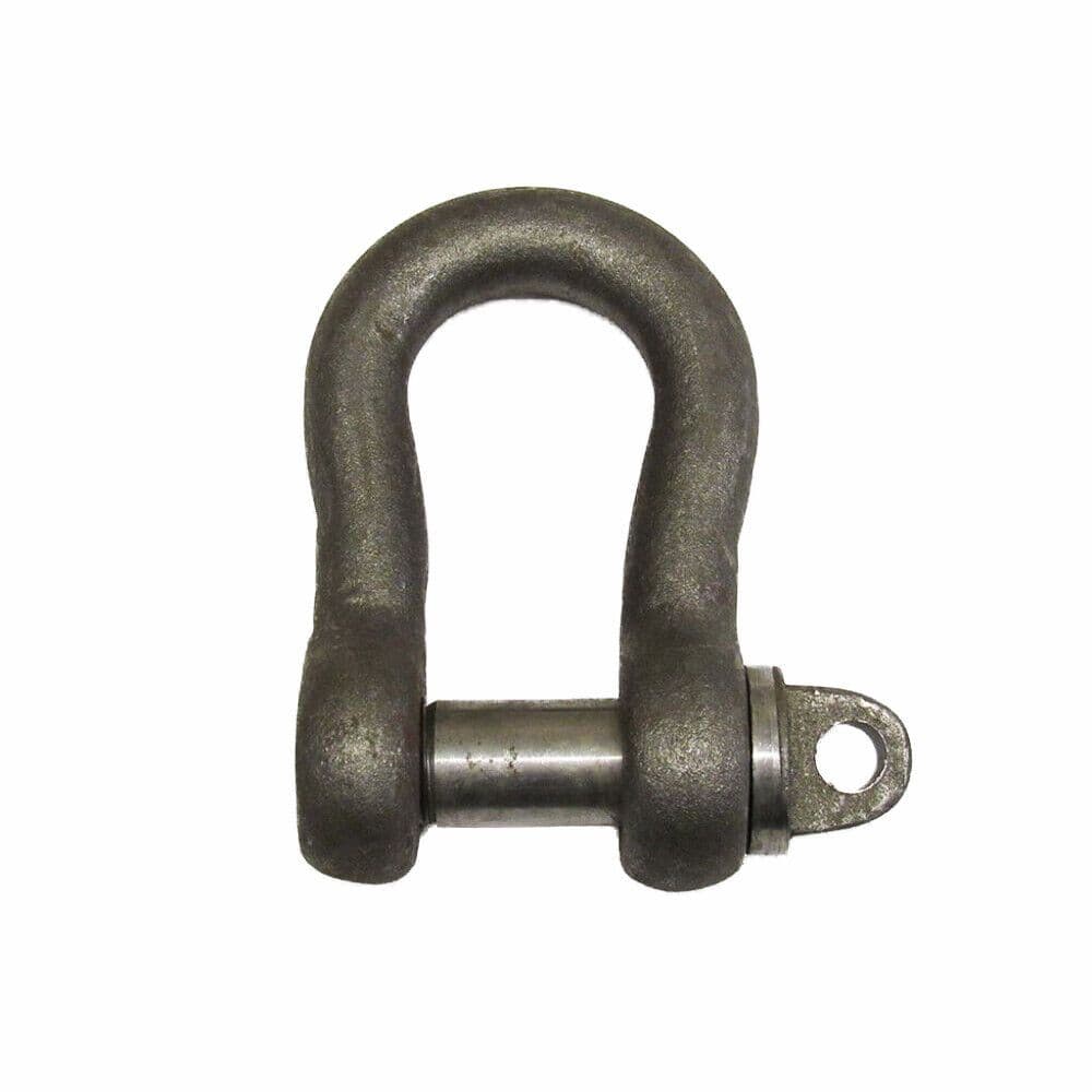 2 TON SELF COLOUR SMALL BOW SHACKLE to BS3032 with SCREW PIN lifting towing