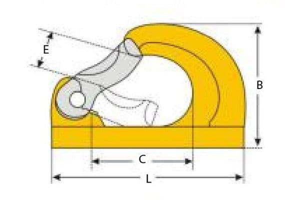 2 TON WELD ON HOOK lifting excavator pulling jcb trailer tractor atv