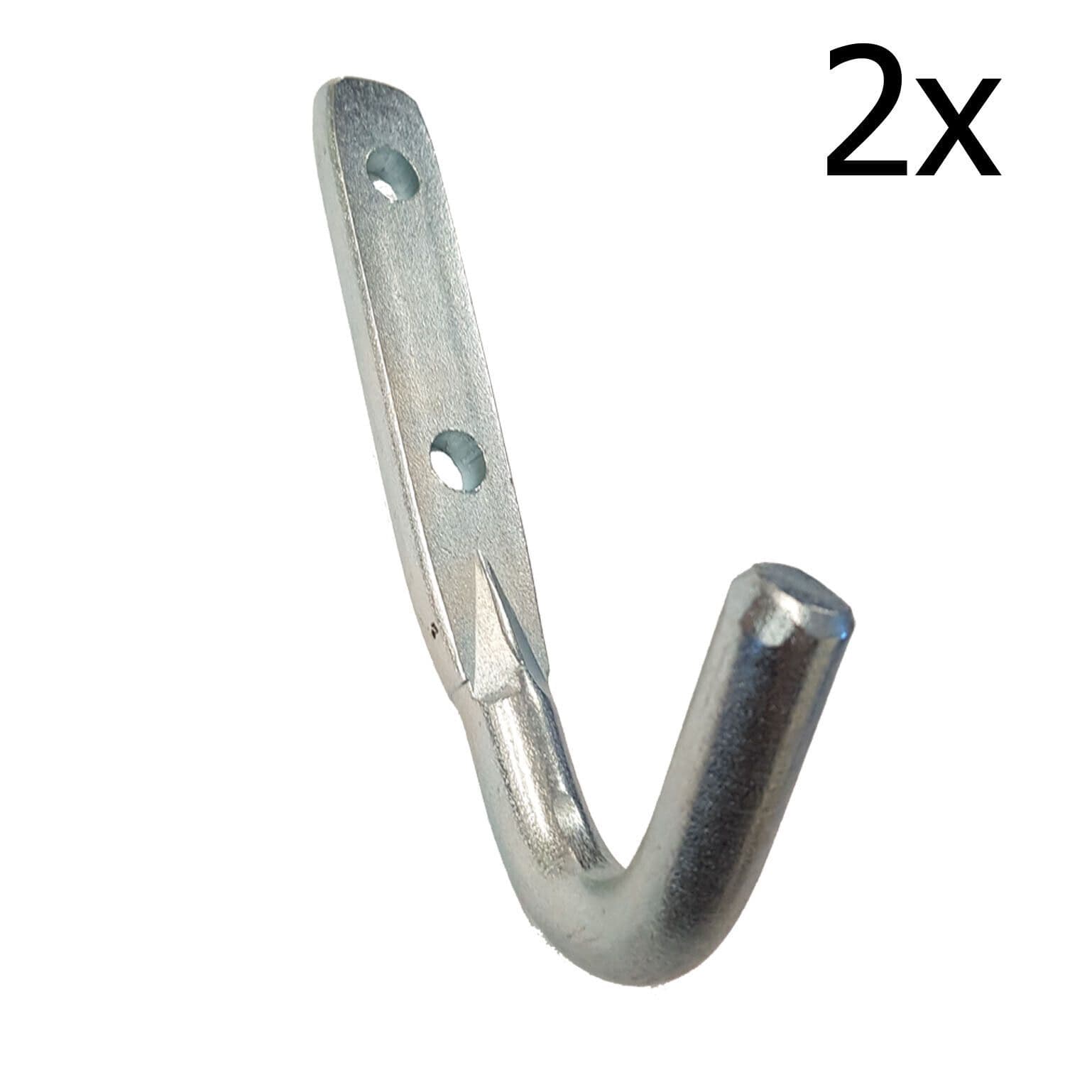 2 x 1/2" ZINC PLATED BOLT ON ROPE HOOKS 2125/002 trailer horsebox truck van