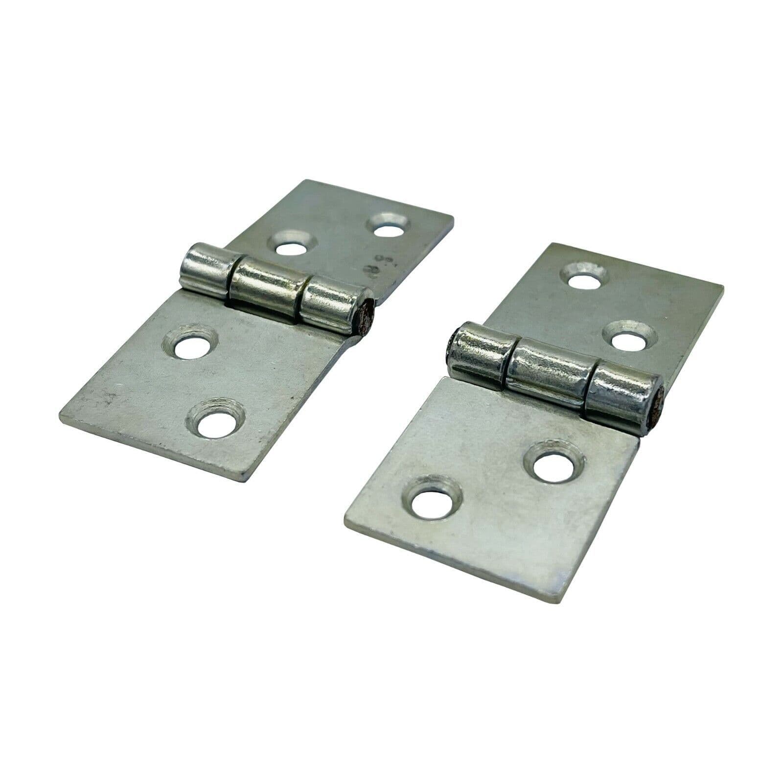 2 x 1" 25mm Backflap Heavy Duty Zinc Plated Hinges - Shed Gate Door ...