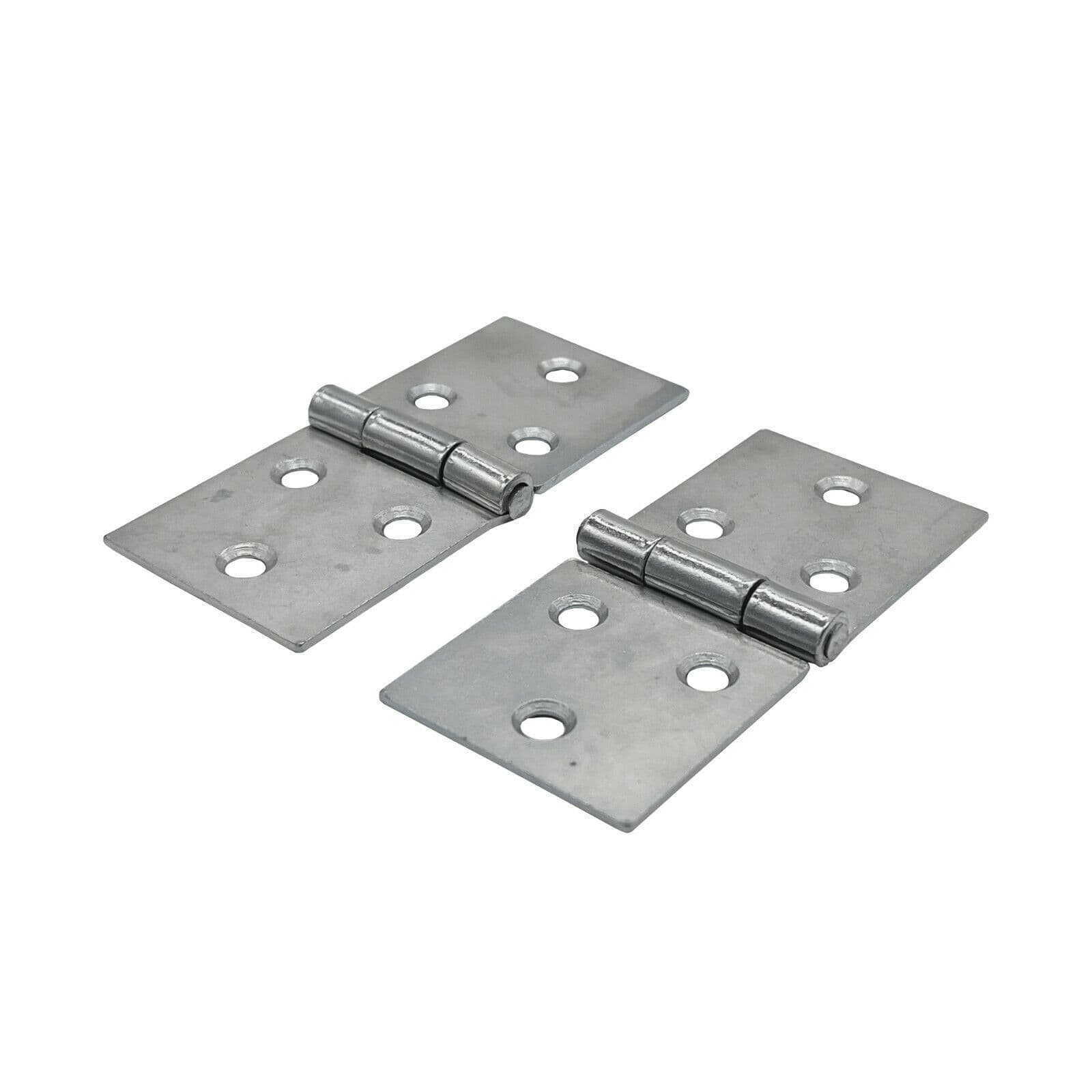2 x 1 1/2" Backflap Heavy Duty Zinc Plated Hinges - Shed Gate Door barn ...