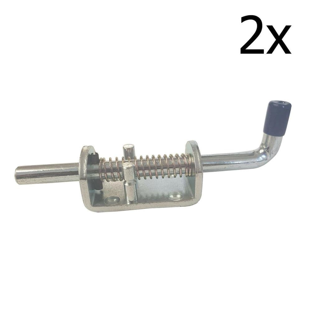 2 x 12mm x 140mm SPRING LOADED SHOOT BOLTS AP83229 gate trailer ...