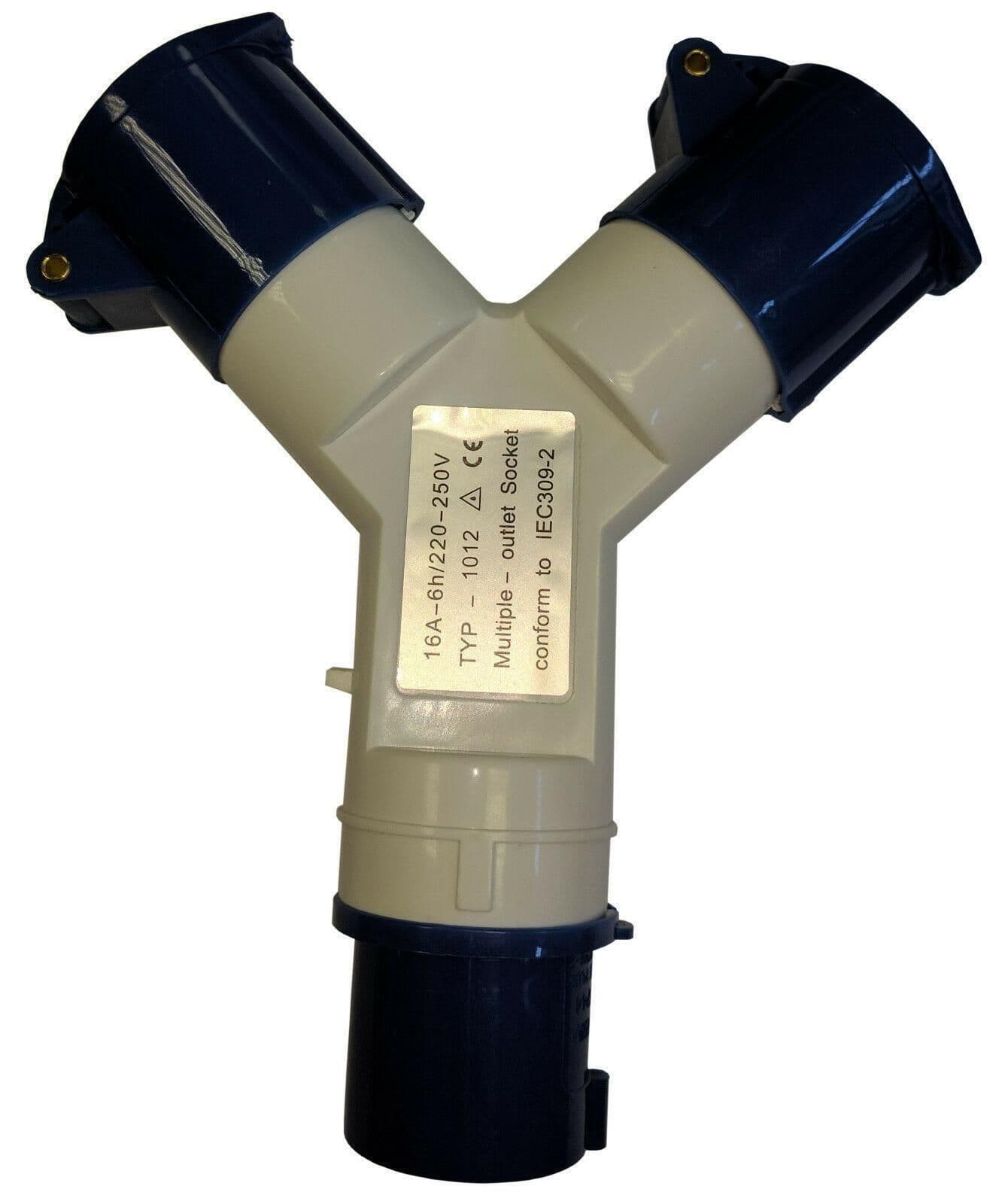 2 x 2 WAY CARAVAN MAINS HOOK UP LEAD 16A OUTDOOR ADAPTOR motorhome camping