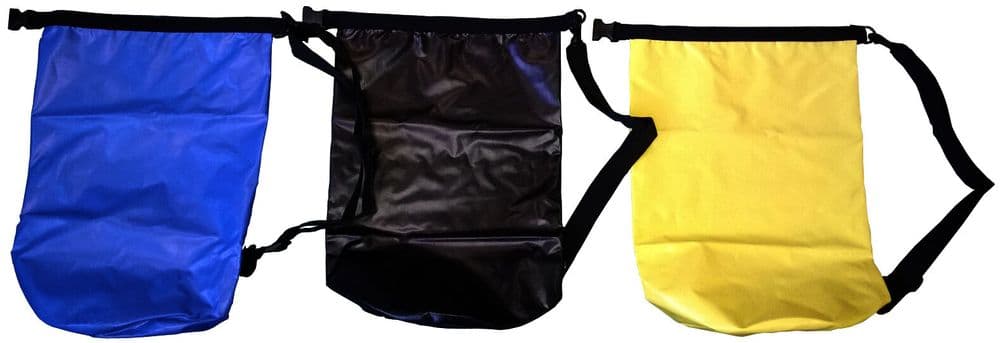 2 x 25 Litre WATERPROOF DRY BAGS WITH BELT kayak canoe camping caravan boat