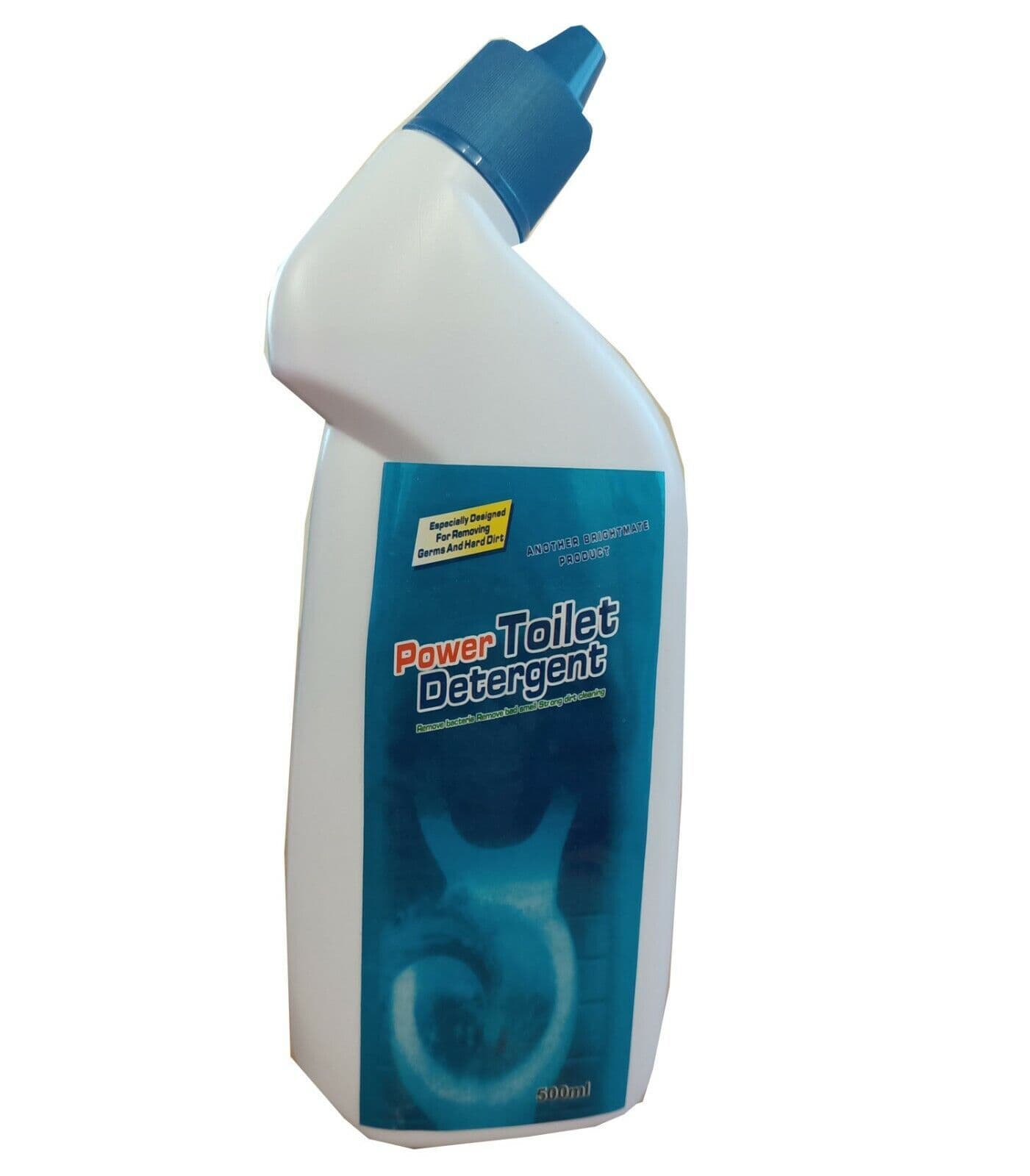 2 x 500ml bottles POWER TOILET DETERGENT BLEACH DISINFECTANT germs bathroom