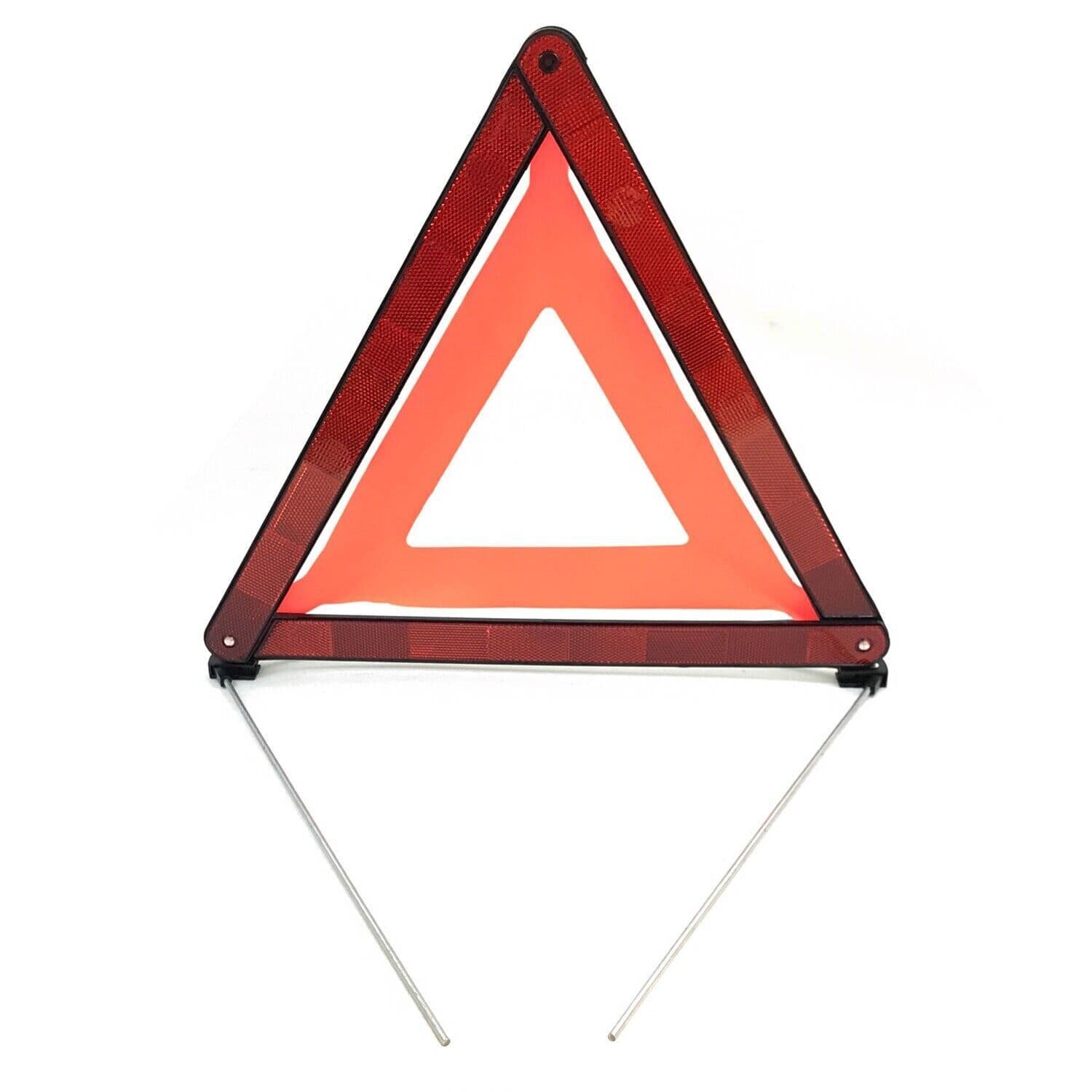 2 x BREAKDOWN WARNING TRIANGLE REFLECTIVE EU car hazard travel emergency