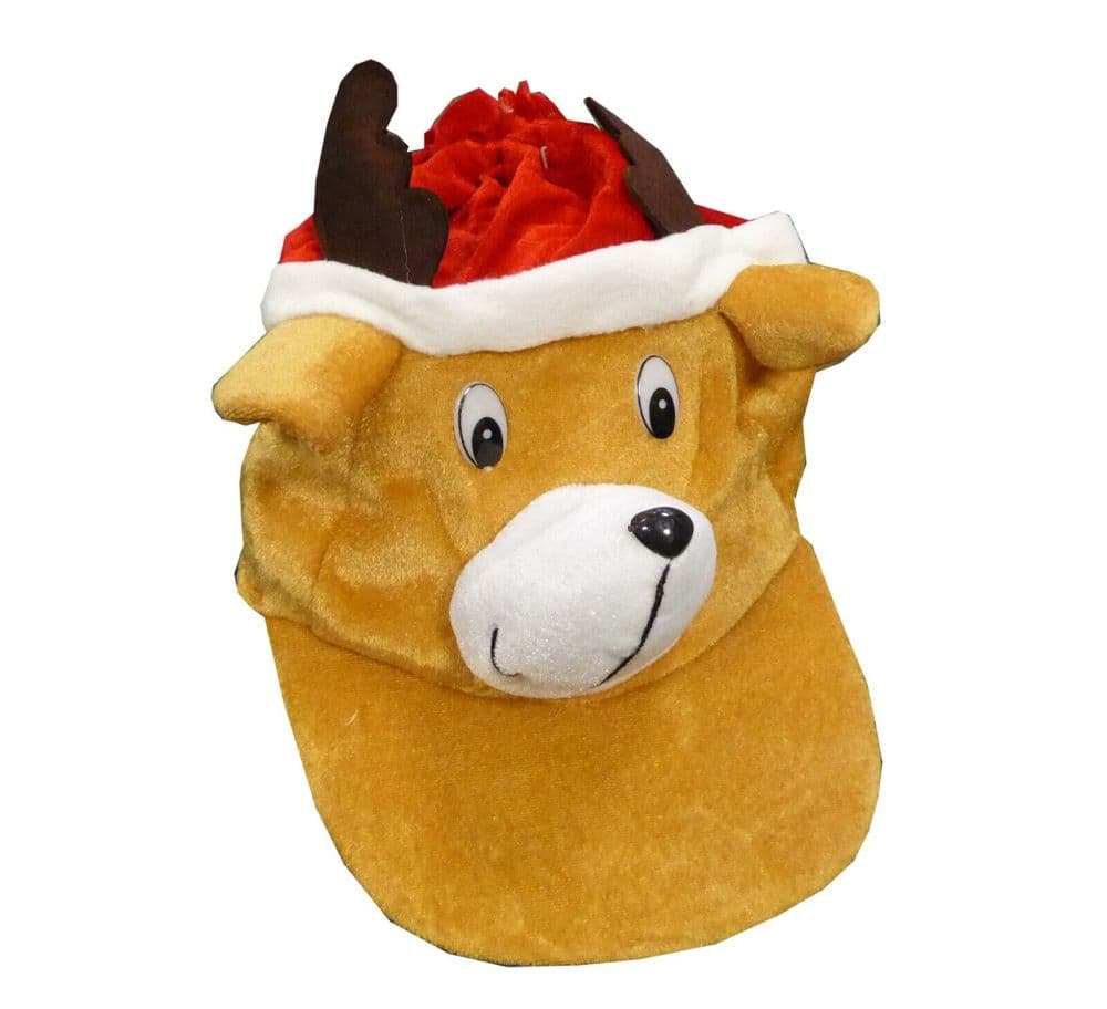 2 x CHRISTMAS FESTIVE REINDEER HATS hat