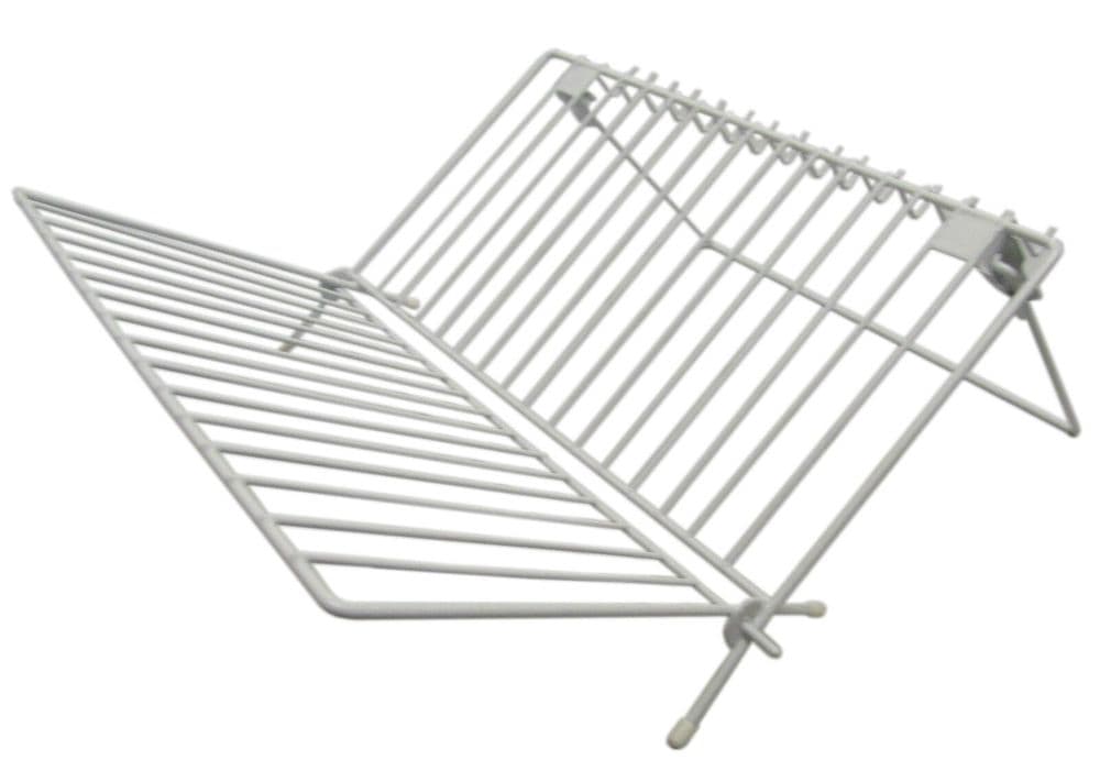 2 x FOLDING DISH DRAINER RACKS WITH CUP HOLDERS caravan motorhome boat ...