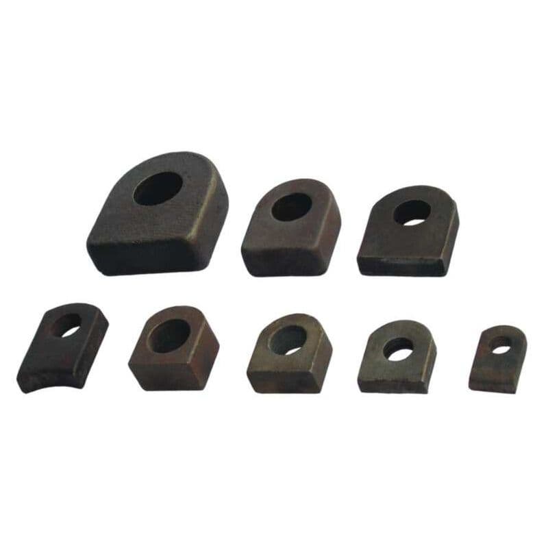2 x GATE EYES TO WELD STRAIGHT EDGE iron field gate hinge