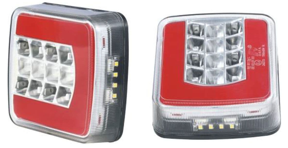 2 x GLO TRAC patented LED 12v / 24v REAR TRAILER LIGHTS TRS004 gow trac