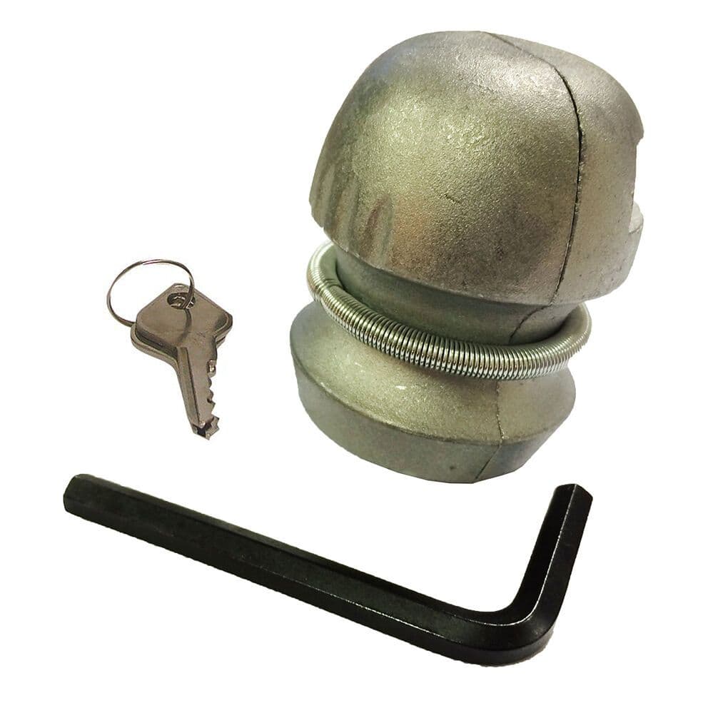 2 x INSERTABLE HITCH COUPLING LOCK for CARAVAN or TRAILER for SECURITY