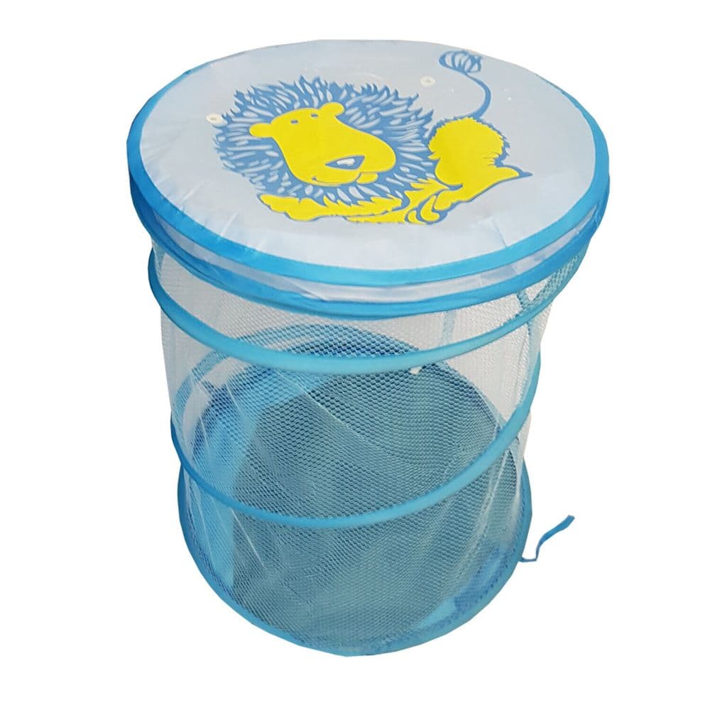 2 x LAUNDRY BASKETS POP UP LID clothes washing tidy storage organiser ...