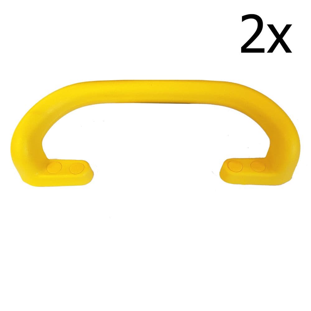 2 x STEEL CORE PULL GRAB HANDLE 296mm 0880/001 trailer truck bus taxi coach